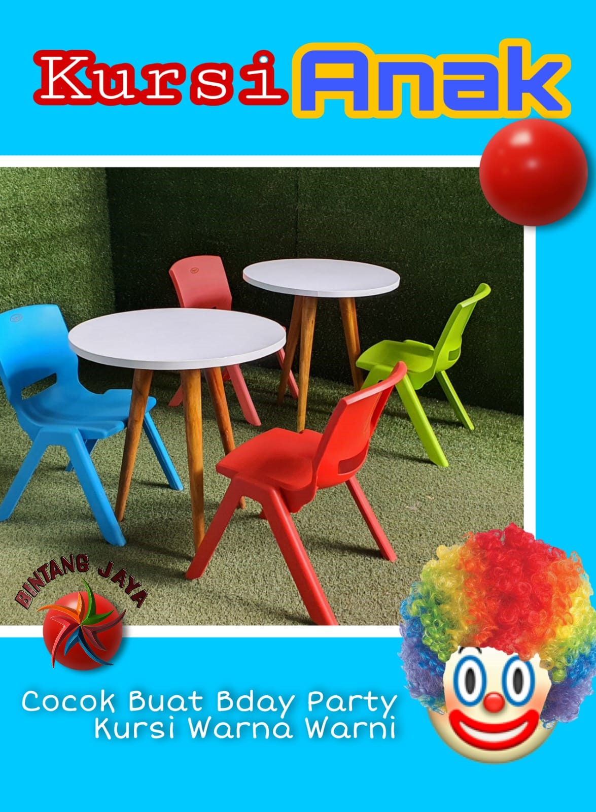 Sewa Kursi Plastik Anak Berbagai Warna Di Tangerang