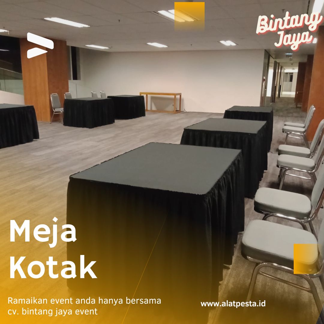 Meja Kotak Ukuran 80x120cm – PUSAT PENYEWAAN ALAT PESTA