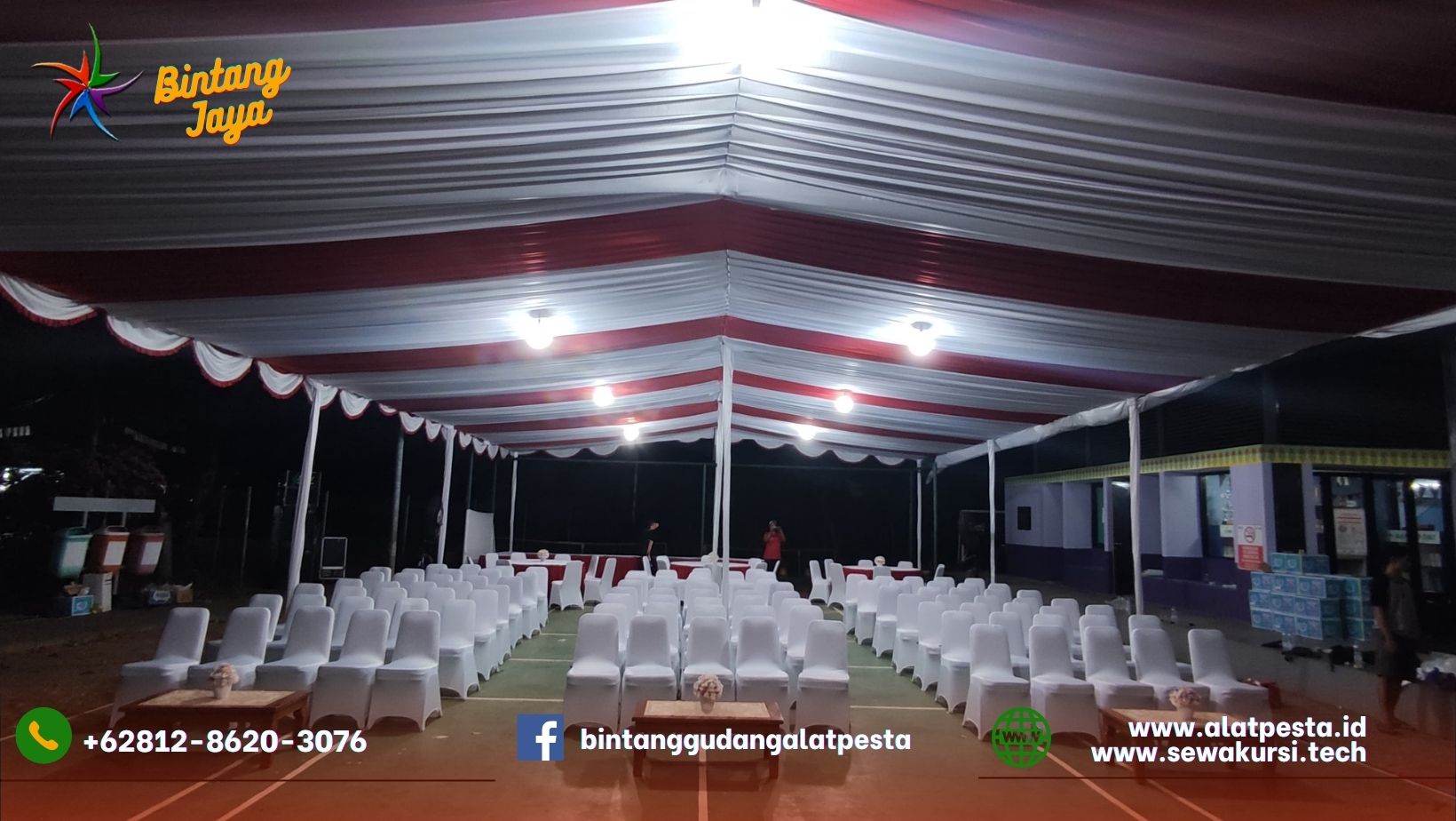 Sewa Tenda Konvensional Serut Merah Putih Event Damkar Joglo Jakbar ...